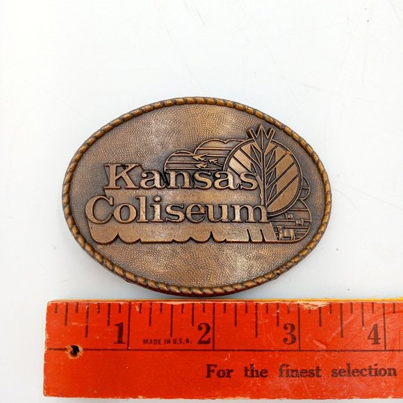 Accessories | Kansas Coliseum Belt Buckle Vintage Ks Fairgrounds Park ...